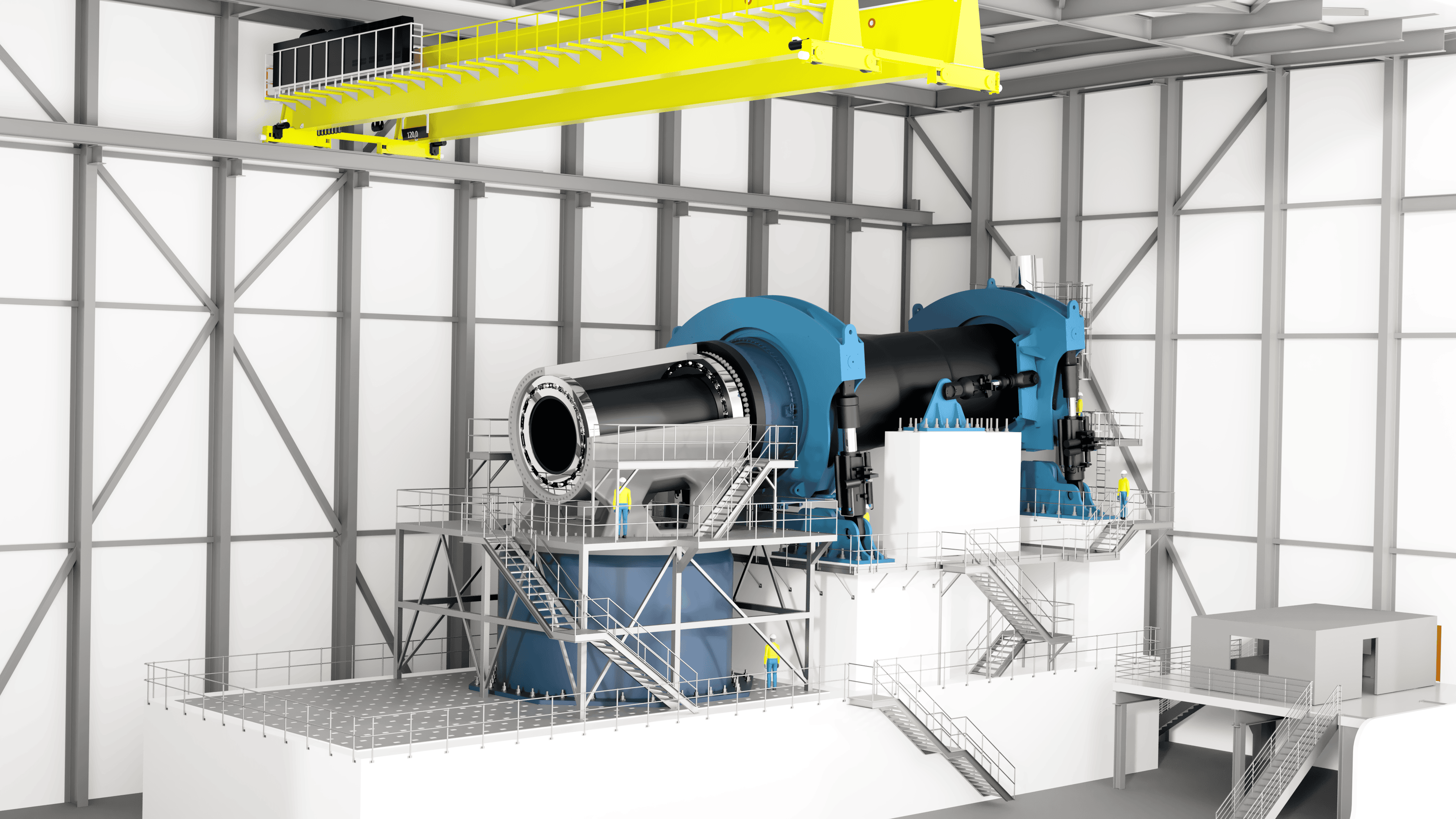 R&D Test Systems completes foundation for new test bench: Main bearings ...